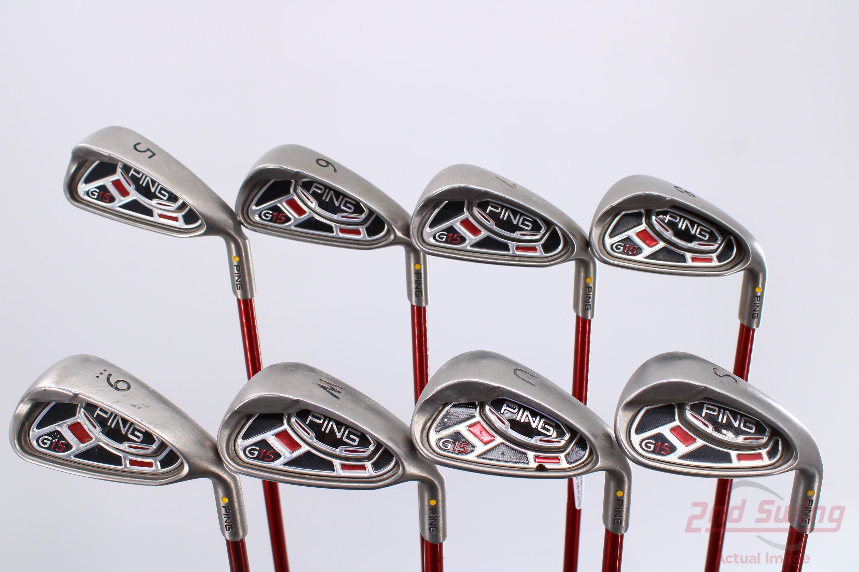 Ping G15 Iron Set 5-PW GW SW Ping TFC 149I Graphite Senior Right Handed ...