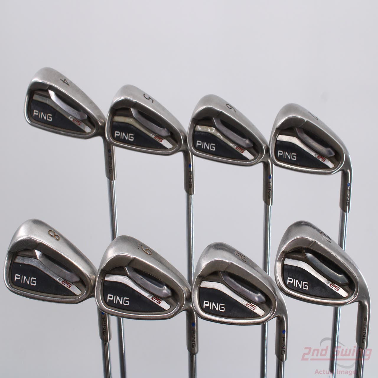 Ping G25 Iron Set 4-PW GW Ping CFS Steel Regular Right Handed Blue Dot 38.0in | 2nd Swing Golf