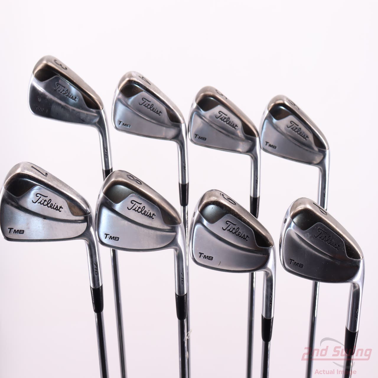Titleist 716 T-MB Iron Set 3-PW Dynamic Gold AMT S400 Steel Stiff Right Handed 38.25in | 2nd ...