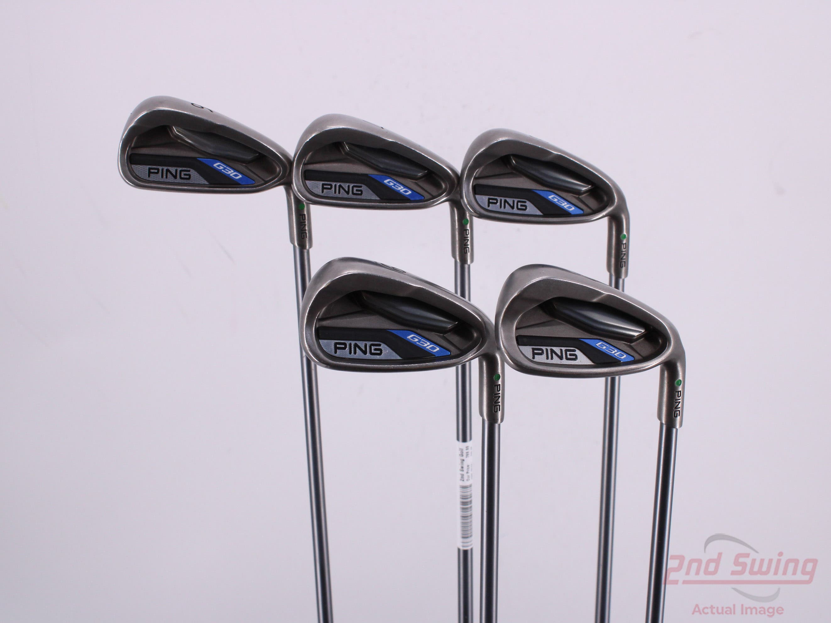 Ping G30 Iron Set 6-PW Ping TFC 419i Graphite Senior Right Handed Green Dot 38.0in | 2nd Swing Golf