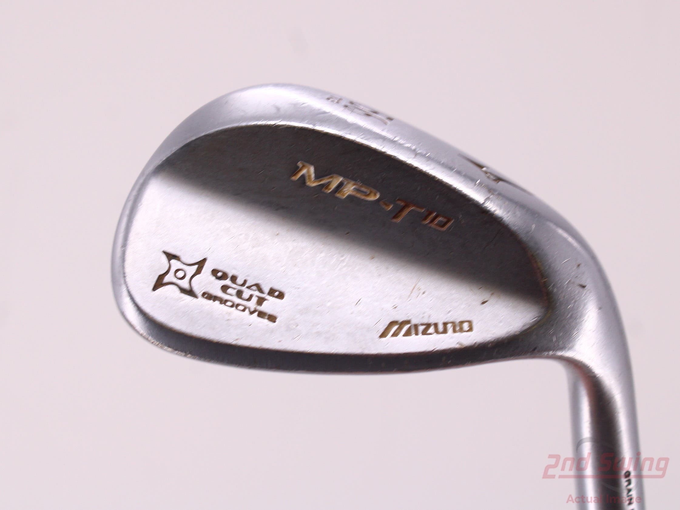 Mizuno MP-T 10 White Satin Chrome Wedge Sand SW 56° 13 Deg Bounce True Temper Dynamic Gold Steel ...