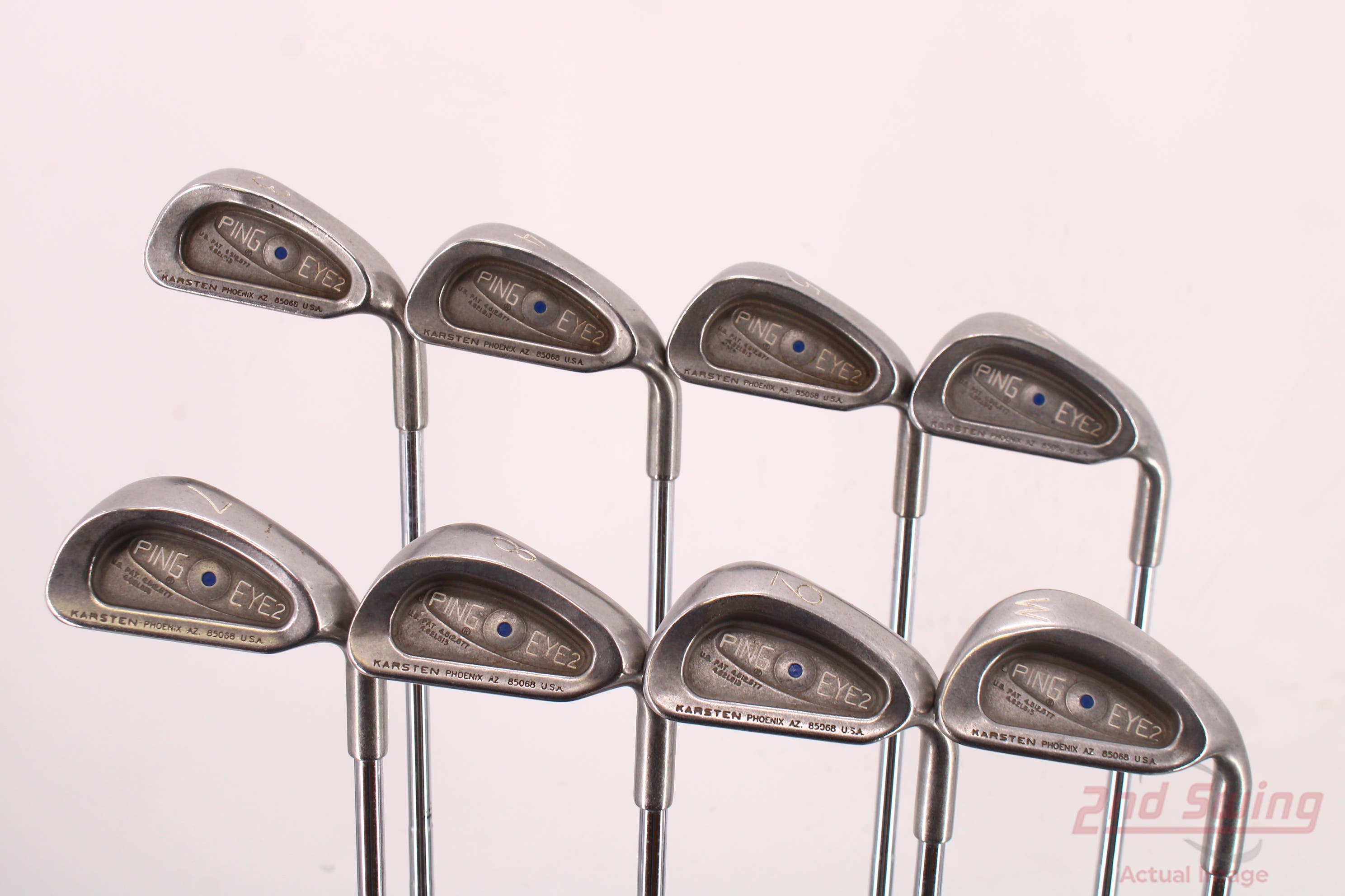 Ping Eye 2 Iron Set 3-PW Stock Steel Shaft Steel Stiff Right Handed ...