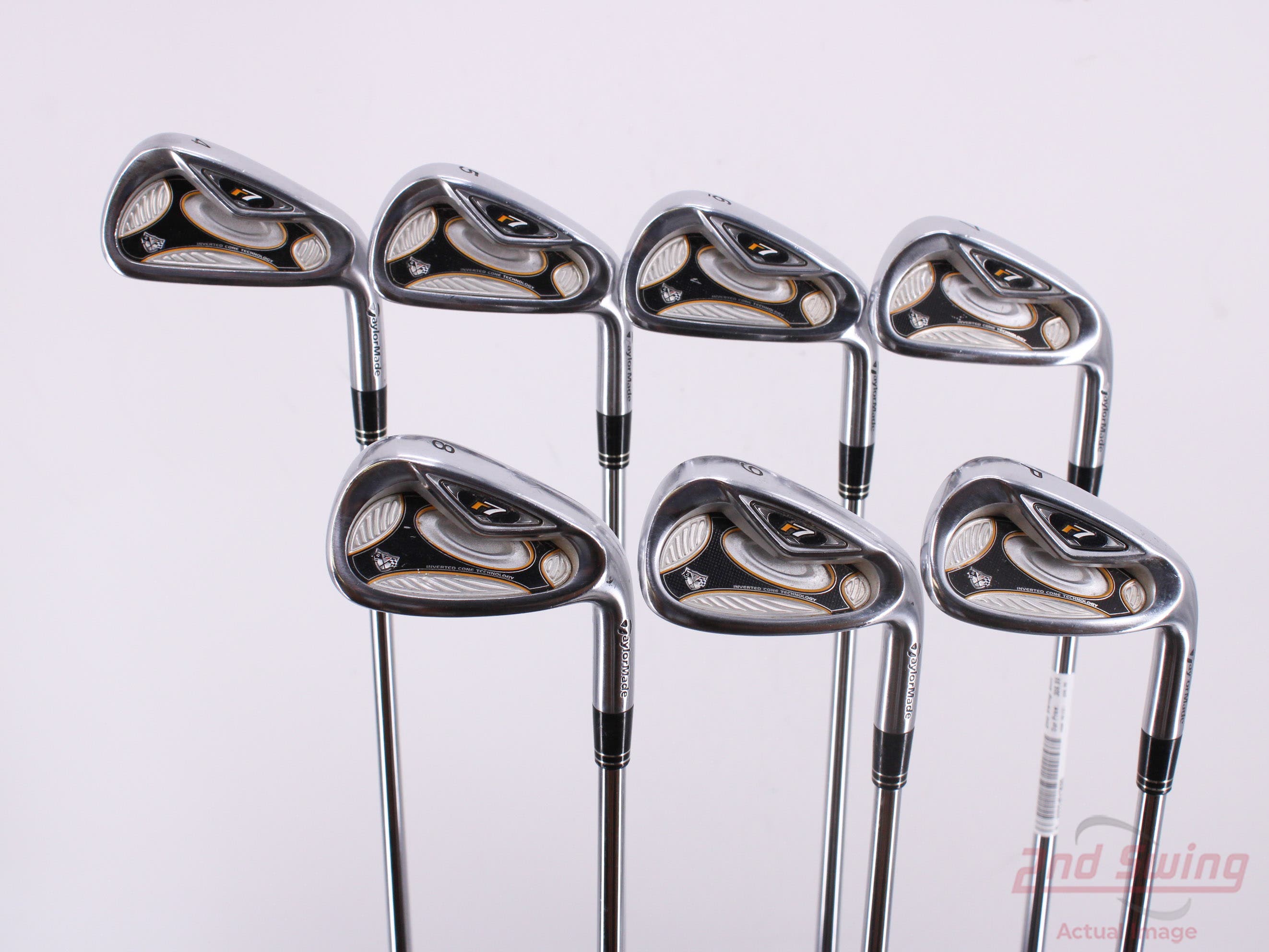 TaylorMade R7 TP Iron Set 4-PW Project X Rifle 6.0 Steel X-Stiff Right ...