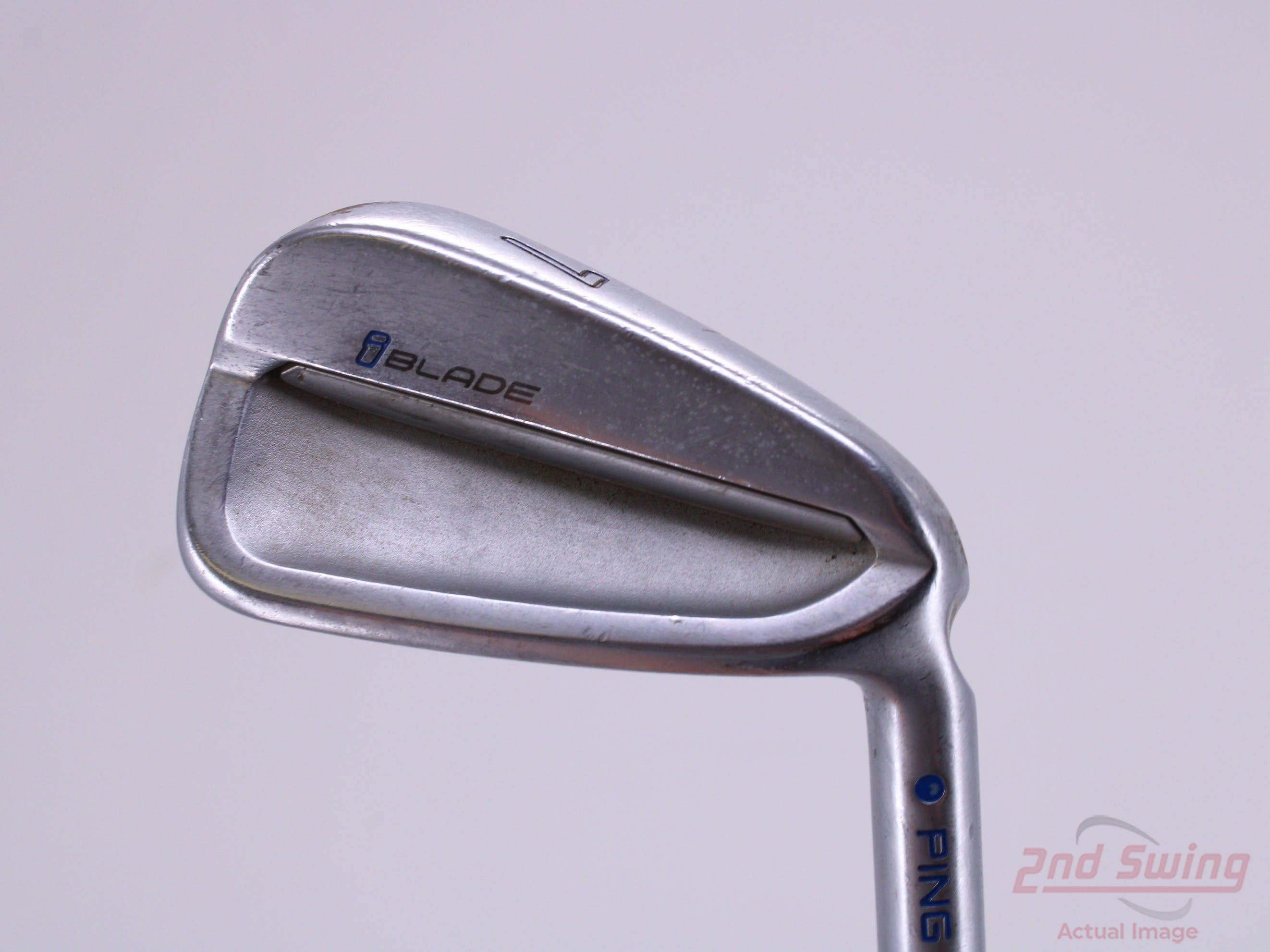 Ping iBlade Single Iron 7 Iron Stock Steel Shaft Steel Regular Right Handed Blue Dot 37.0in ...