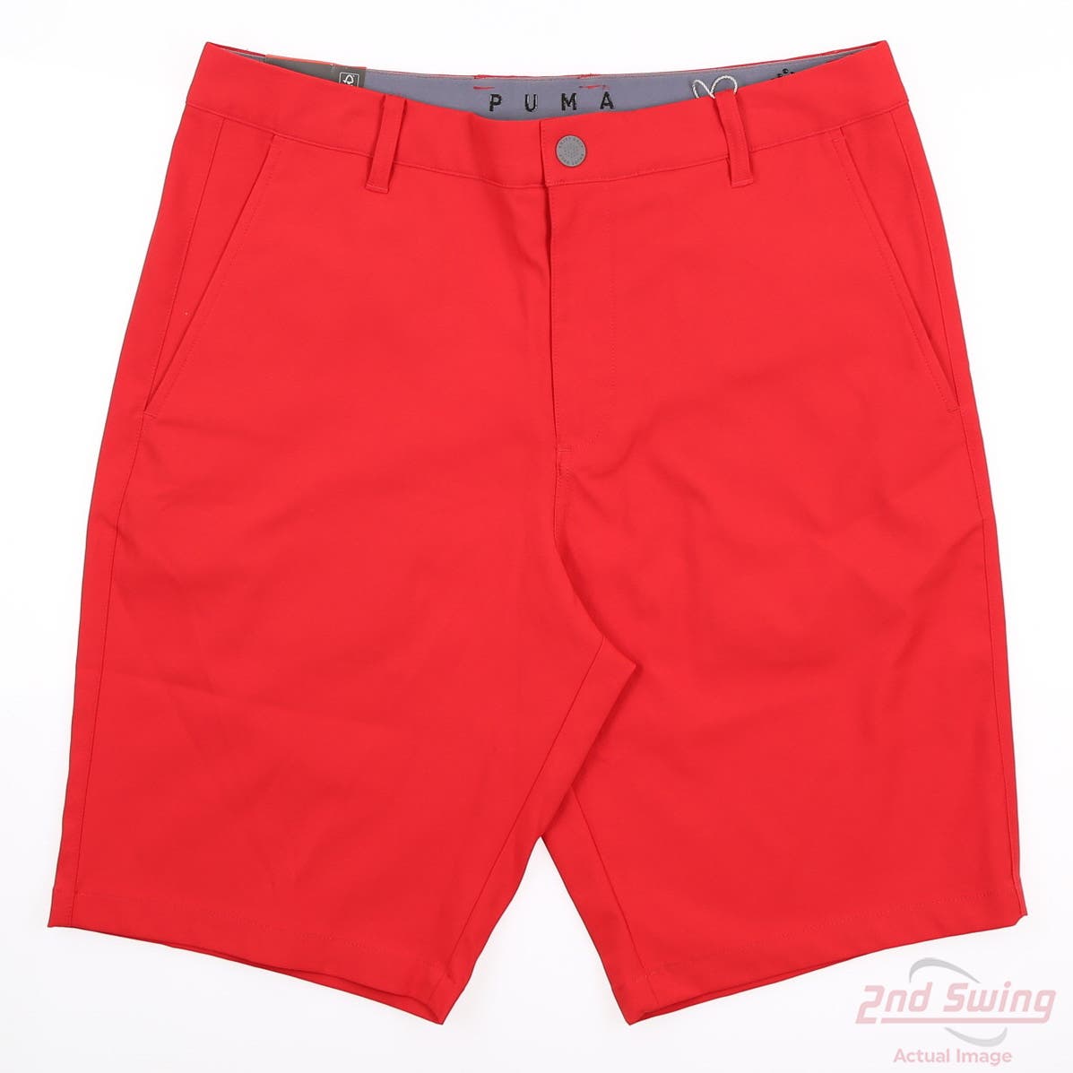 New Mens Puma Jackpot Shorts 32 Red MSRP $65 | 2nd Swing Golf
