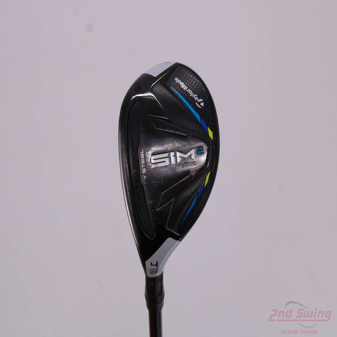 TaylorMade SIM2 MAX Rescue Hybrid 4 Hybrid 22° Mitsubishi C6 Series Graphite Stiff Left Handed ...