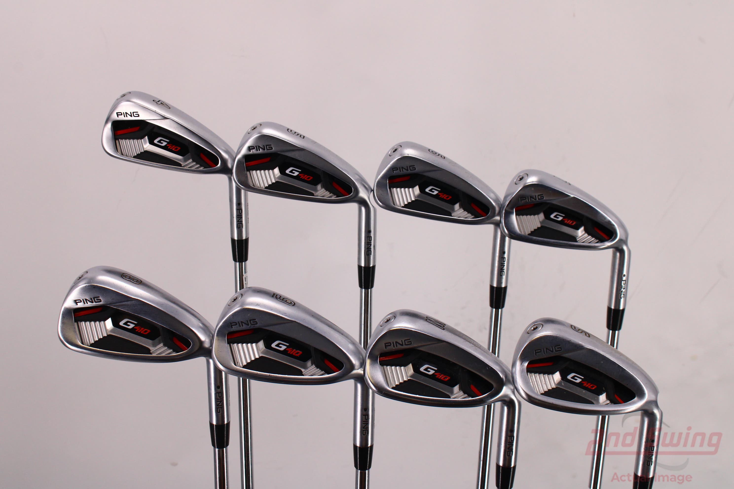 Ping G410 Iron Set 4-PW SW AWT 2.0 Steel Stiff Right Handed Black Dot 38.5in | 2nd Swing Golf