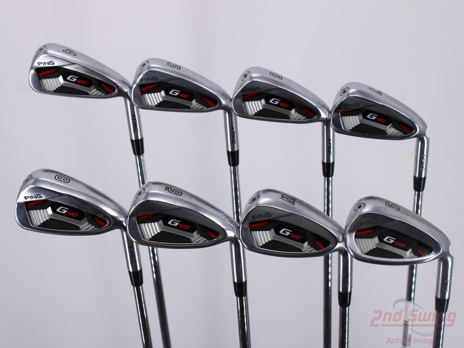 Ping G410 Iron Set 4-PW SW AWT 2.0 Steel Stiff Right Handed Black Dot 38.5in (D-82118952231 ...