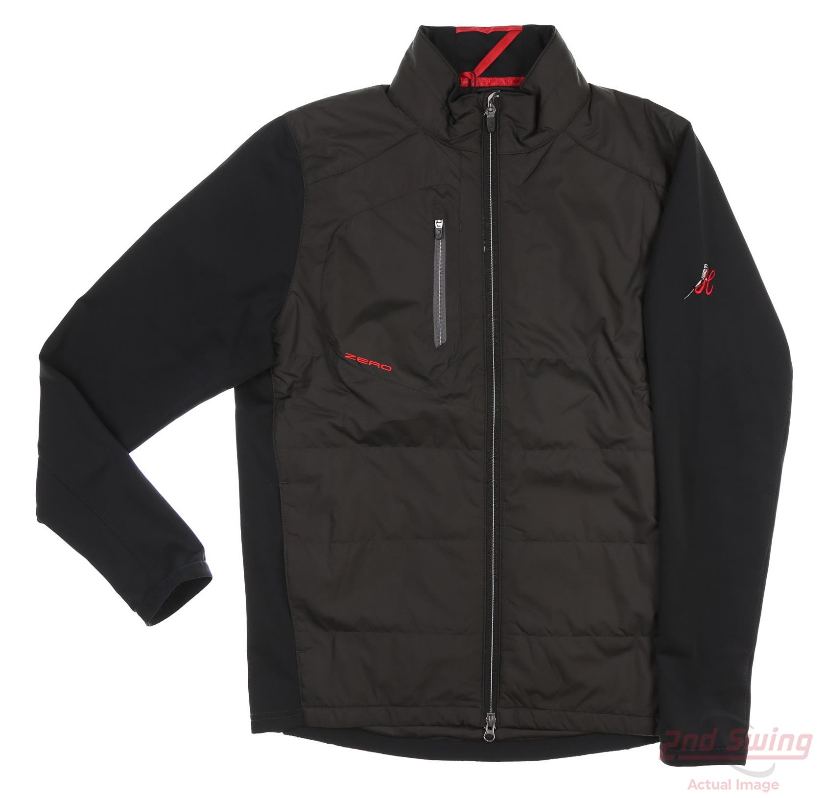New W/ Logo Mens Zero Restriction Z625 Jacket Medium M Black/Shadow MSRP $265 | 2nd Swing Golf