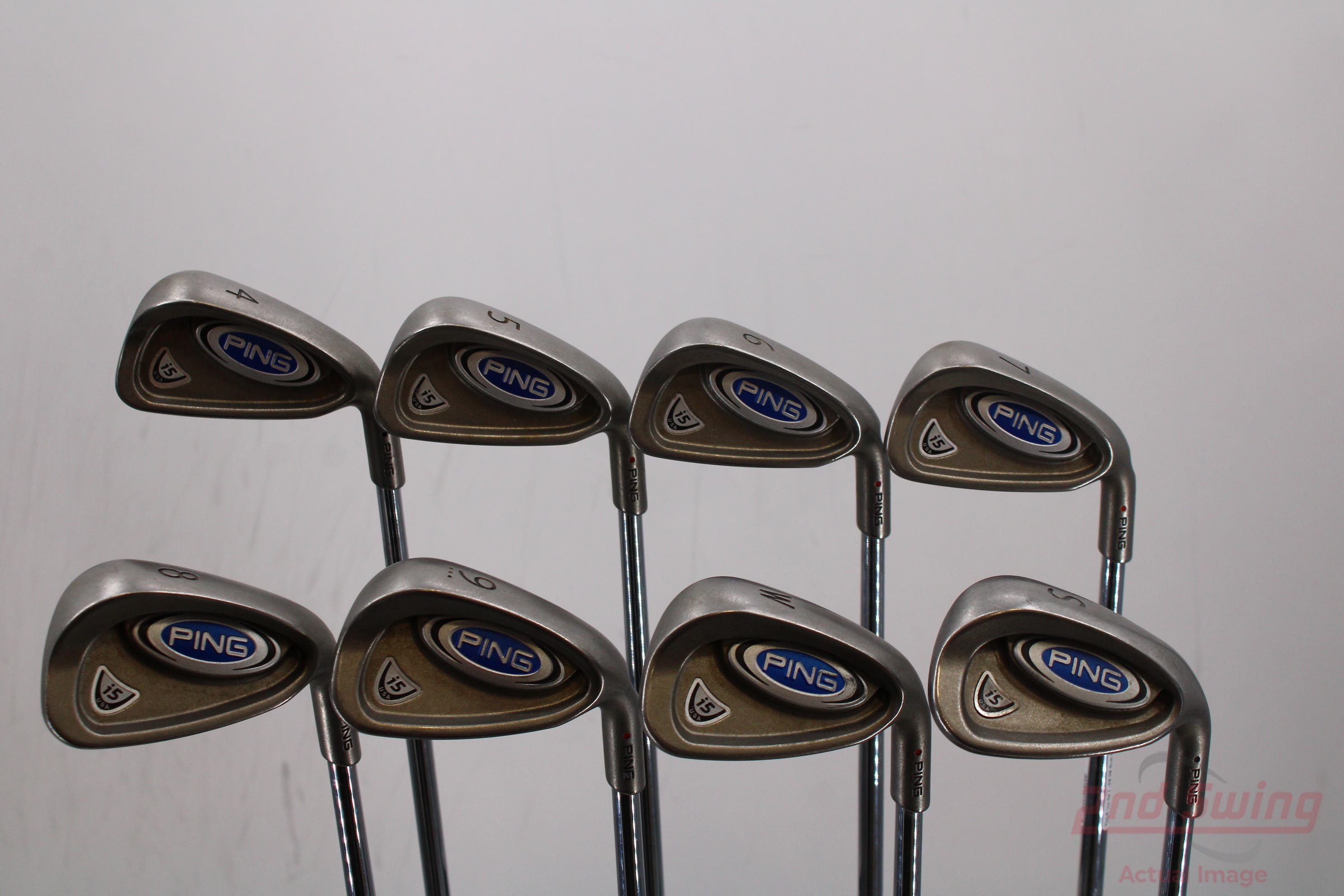 Ping i5 Iron Set 4-PW SW FST KBS Tour Steel Stiff Right Handed Red dot 38.0in | 2nd Swing Golf