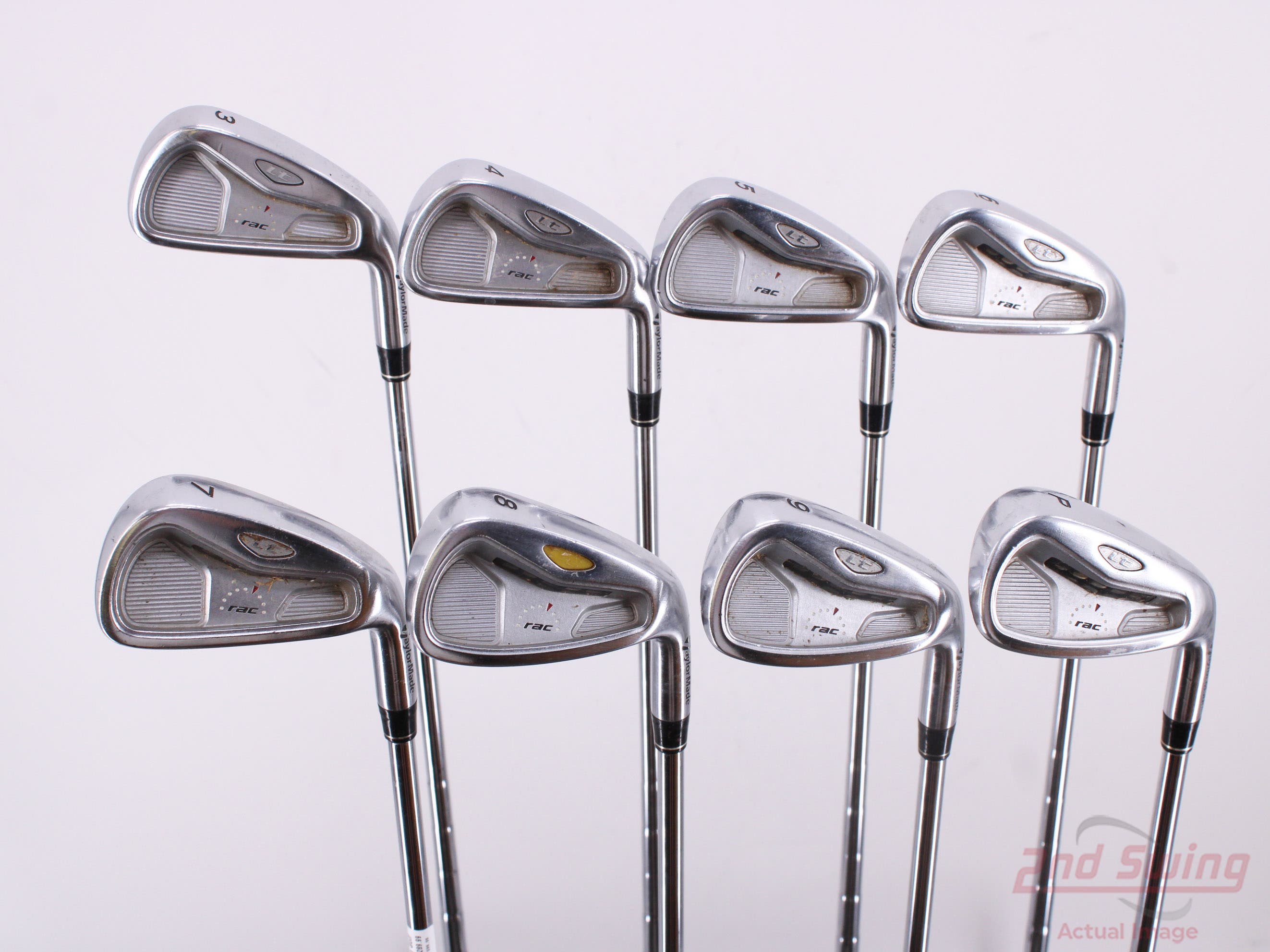 TaylorMade Rac LT Iron Set 3-PW Stock Steel Shaft Steel Stiff Right ...