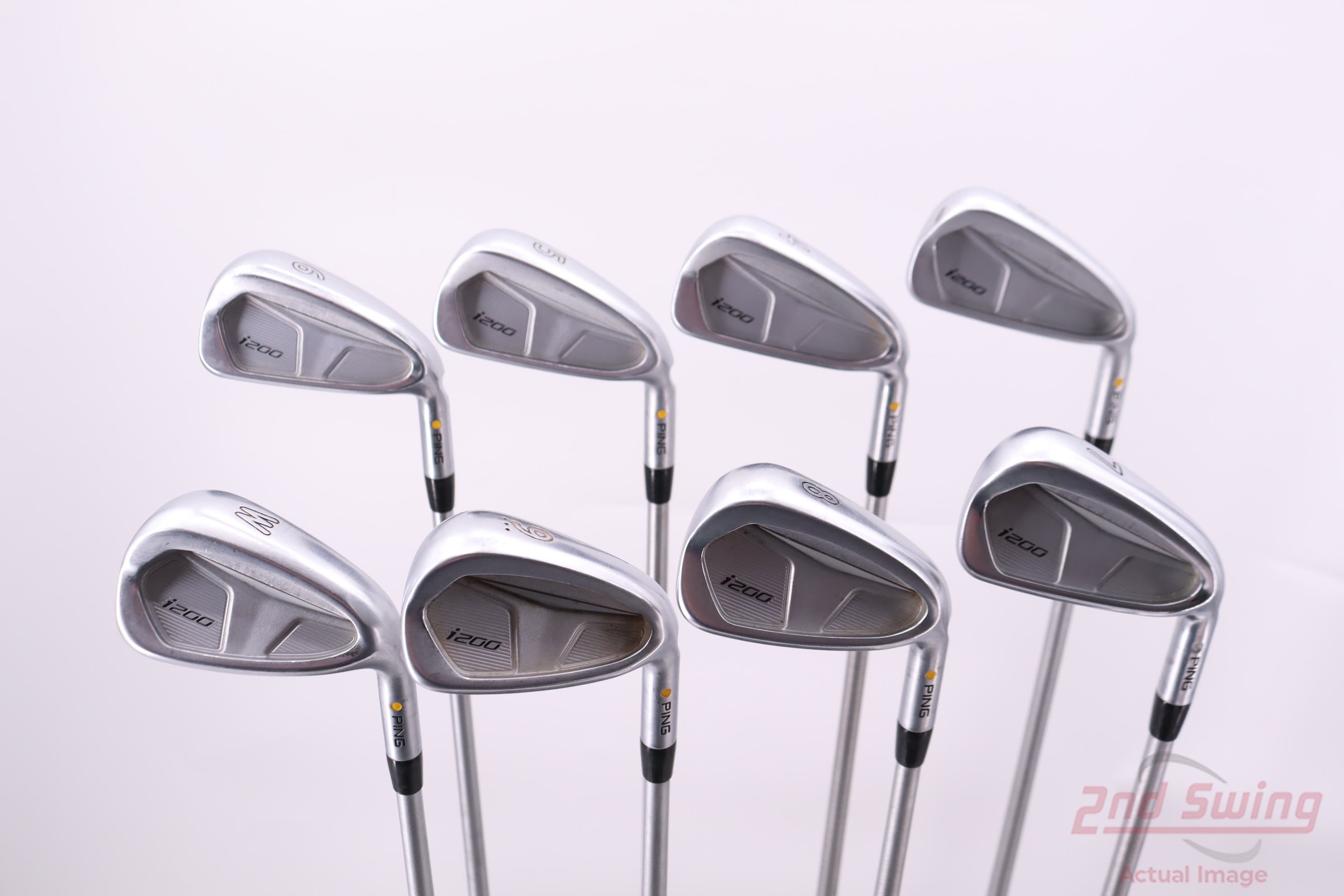 Ping i200 Iron Set 3-PW GW True Temper Dynamic Gold S300 Steel Stiff Right Handed Black Dot 38 ...