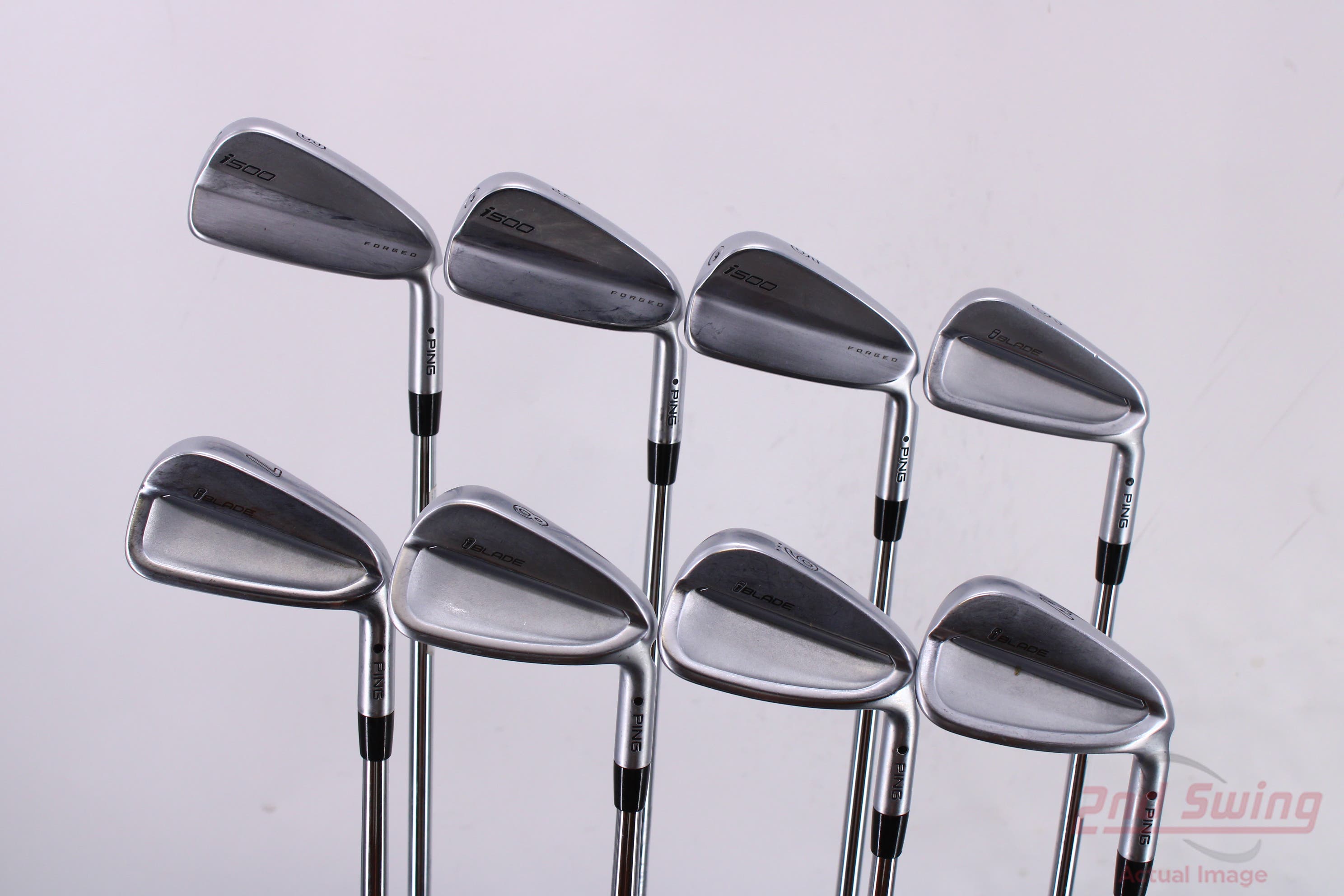 Ping i500 Iron Set 3-PW True Temper Dynamic Gold S300 Steel Stiff Right Handed Black Dot 38.5in ...