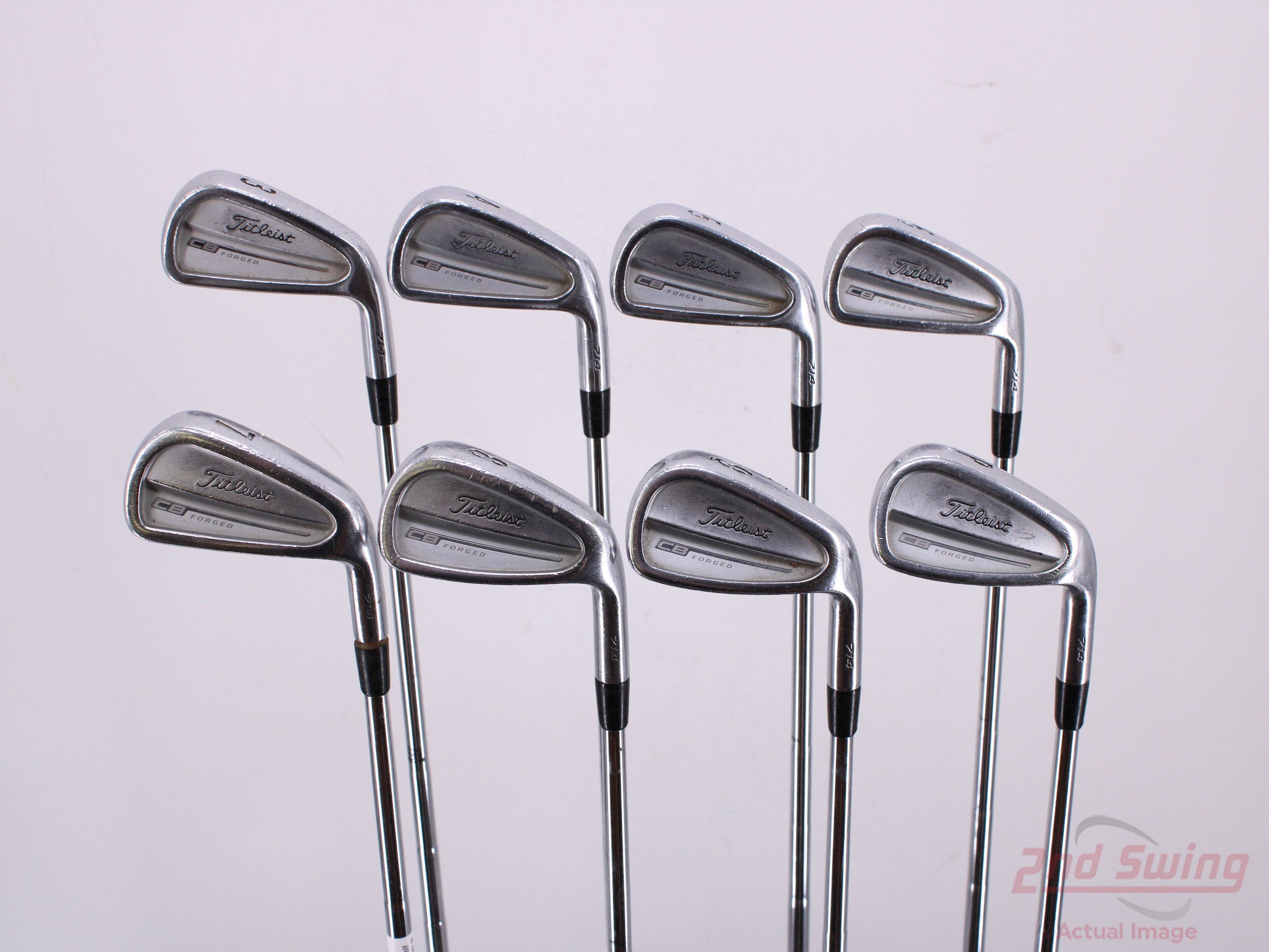 Titleist 714 CB Iron Set 3-PW True Temper Dynamic Gold X100 Steel X-Stiff Right Handed 38.25in ...