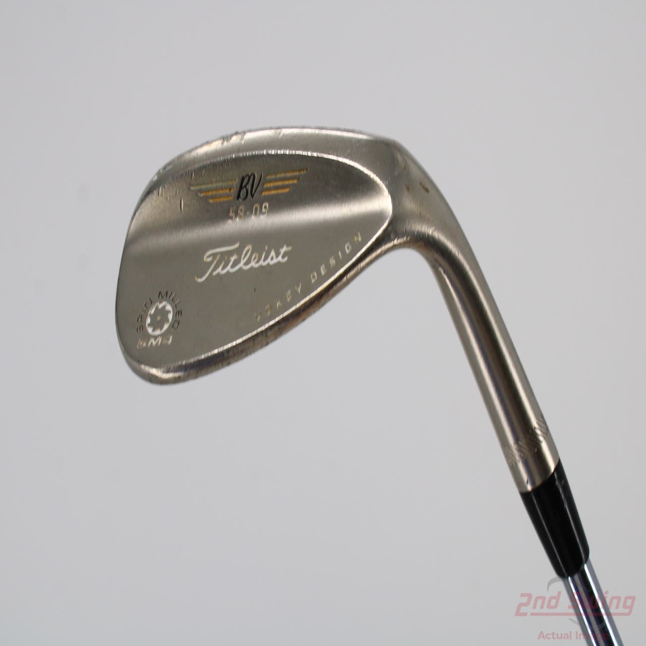 Titleist Vokey Spin Milled SM4 Black Wedge Lob LW 58° 9 Deg Bounce Titleist Vokey BV Steel Wedge ...