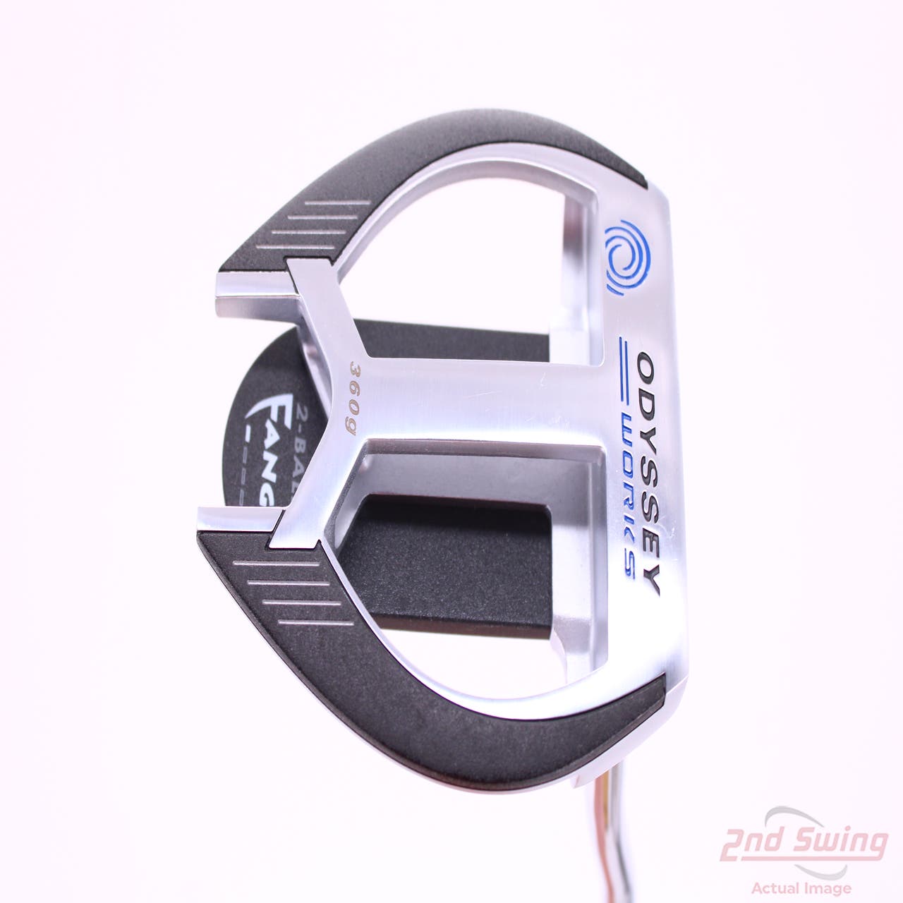 Odyssey O-Works Black 2-Ball Fang Putter Face Balanced Steel Right Handed 35.0in | 2nd Swing Golf