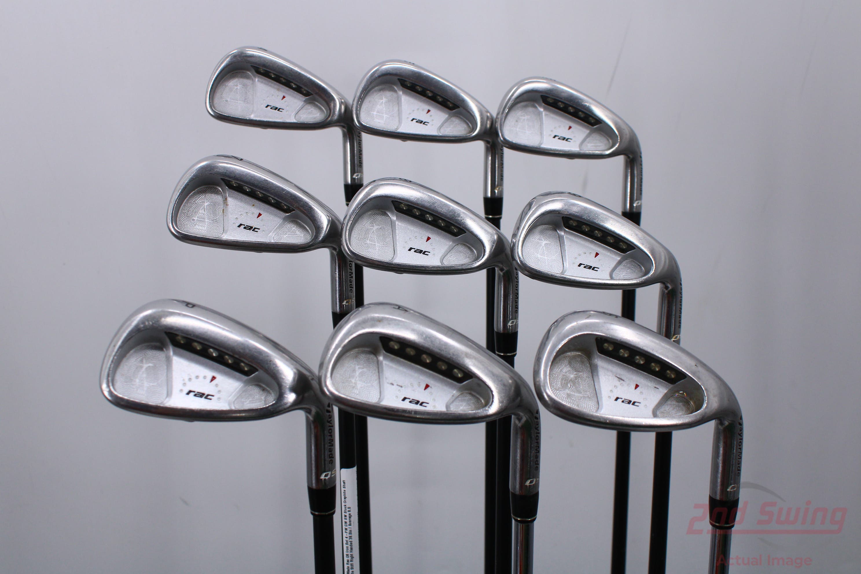 TaylorMade Rac OS Iron Set 4-PW GW SW TM Ultralite Iron Graphite ...