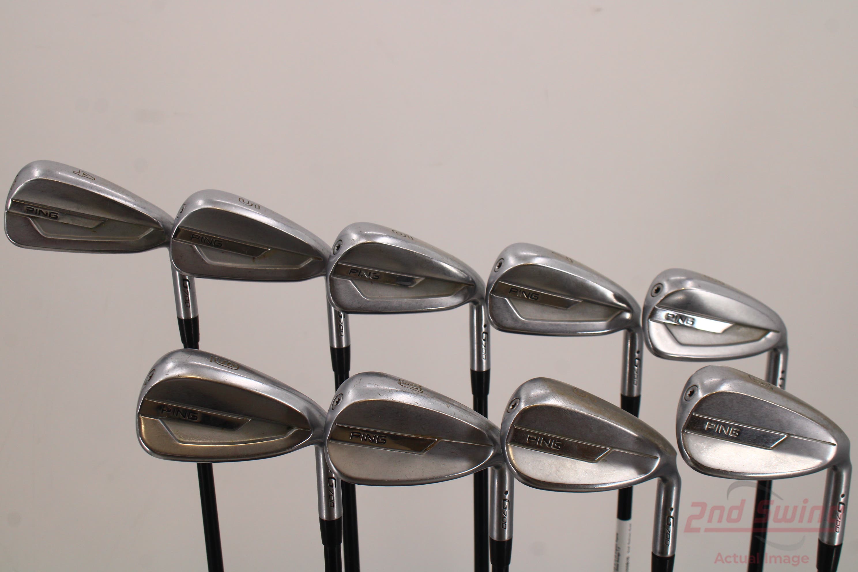 Ping G700 Iron Set 4-PW GW SW ALTA CB Graphite Regular Right Handed Black Dot 38.5in (W ...